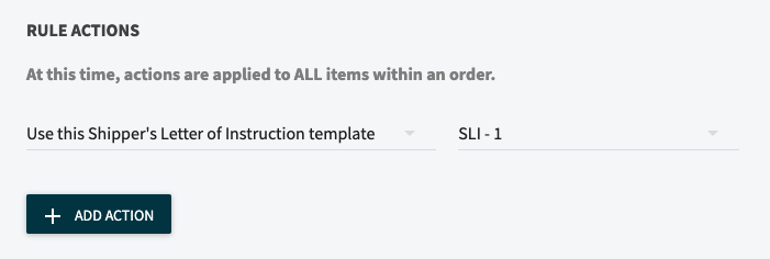 Shipper’s Letter of Instruction