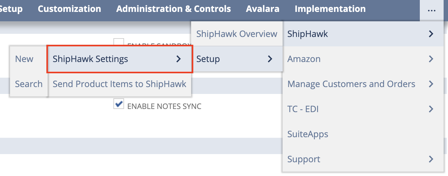 How do I map tote numbers to ShipHawk in NetSuite?