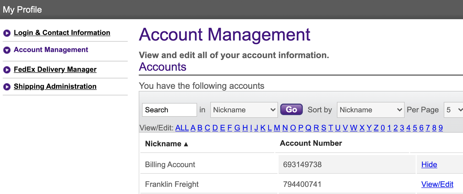 How to setup your FedEx Freight Carrier Account