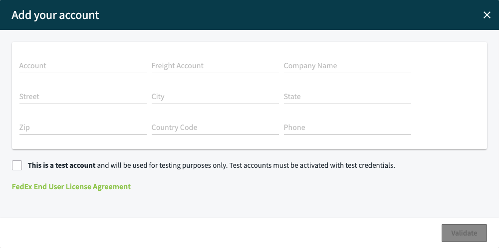 How to setup your FedEx Freight Carrier Account